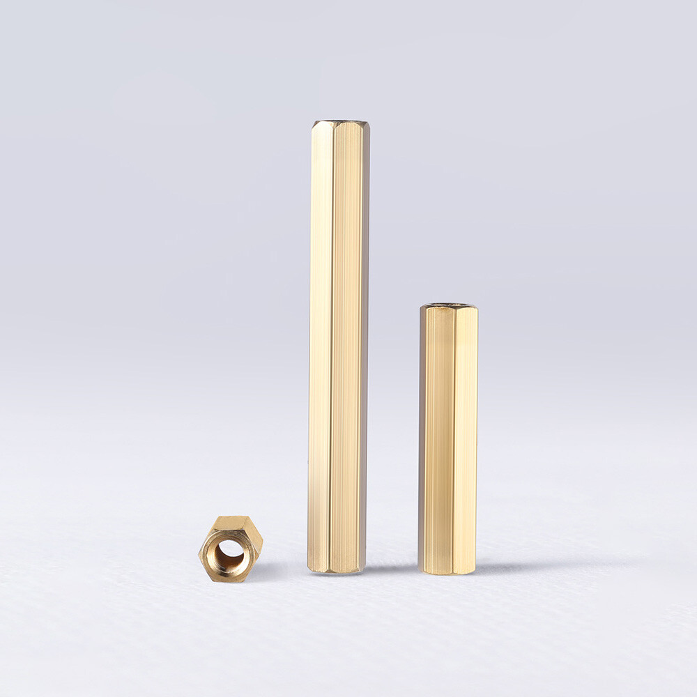 M2 M2.5 M3 Brass Standoff Female To Female Hollow Pillars Spacers 3mm ...