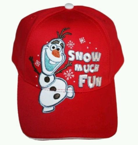 Disney-Frozen-Cap-Olaf-Snow-Much-Fun-Red-Baseball-Style-Hat-Adjustable ...