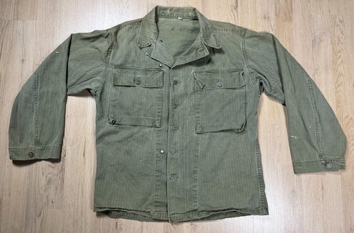 WW2 era US Army HBT Combat Field Shirt Fatigue Uniform 13 Star Buttons ...