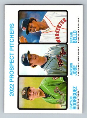 2022 Topps Heritage Minors #183 Grayson Rodriguez/Jackson Jobe/Brayan ...