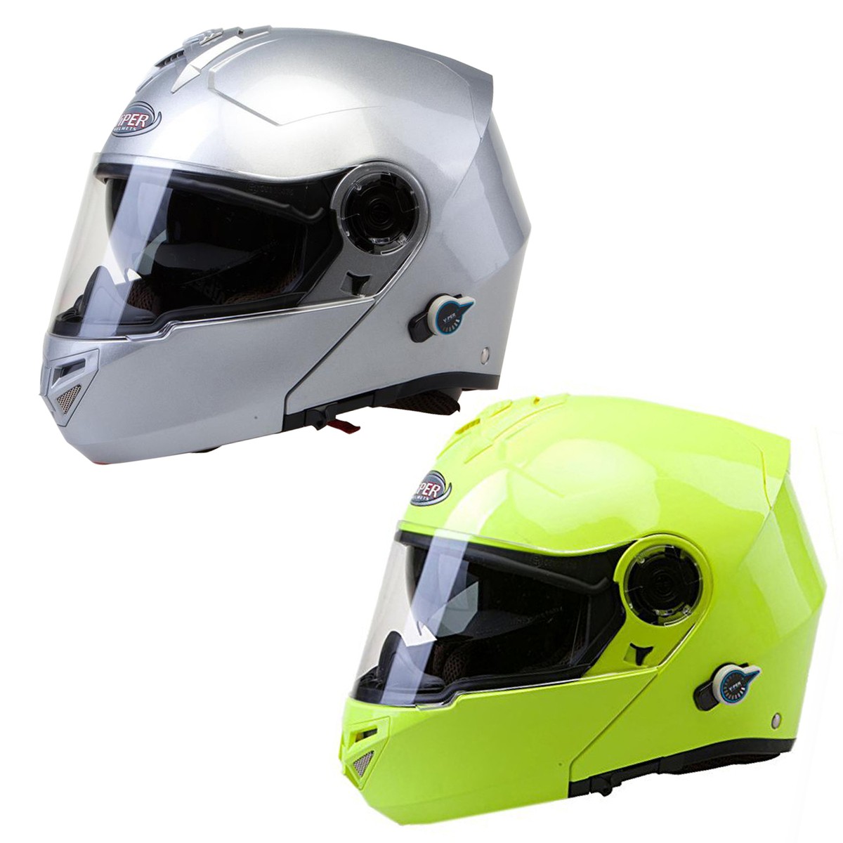 Techno Bluetooth Full Face Motorcycle