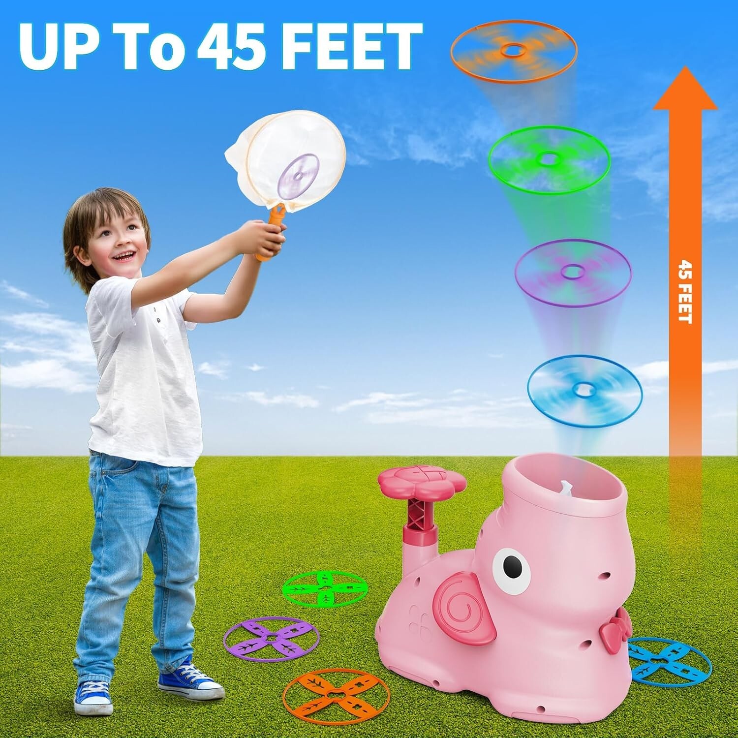 Elephant Butterfly Catching Game, Outside Yard Activities Chasing Toy ...