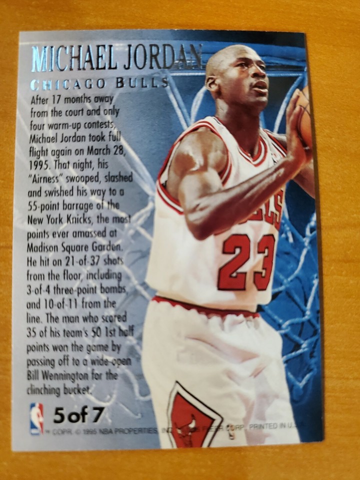 1995-96 Fleer Ultra Fabulous 50's Michael Jordan Card #5 | eBay