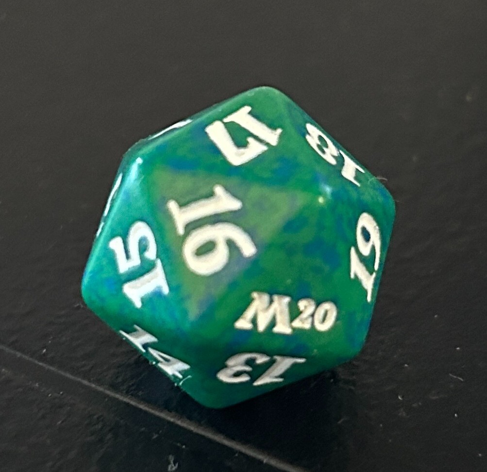 🎲 MTG d20 Spindown 20-sided Life Counter die dice - Core Set 2020 M20 ...