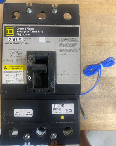 Square D 250 A circuit breaker KHL3625025DC2350 | eBay