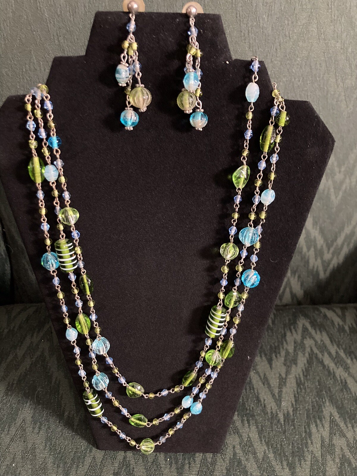 Multi Shaped beautiful shades of blue and green glass… - Gem