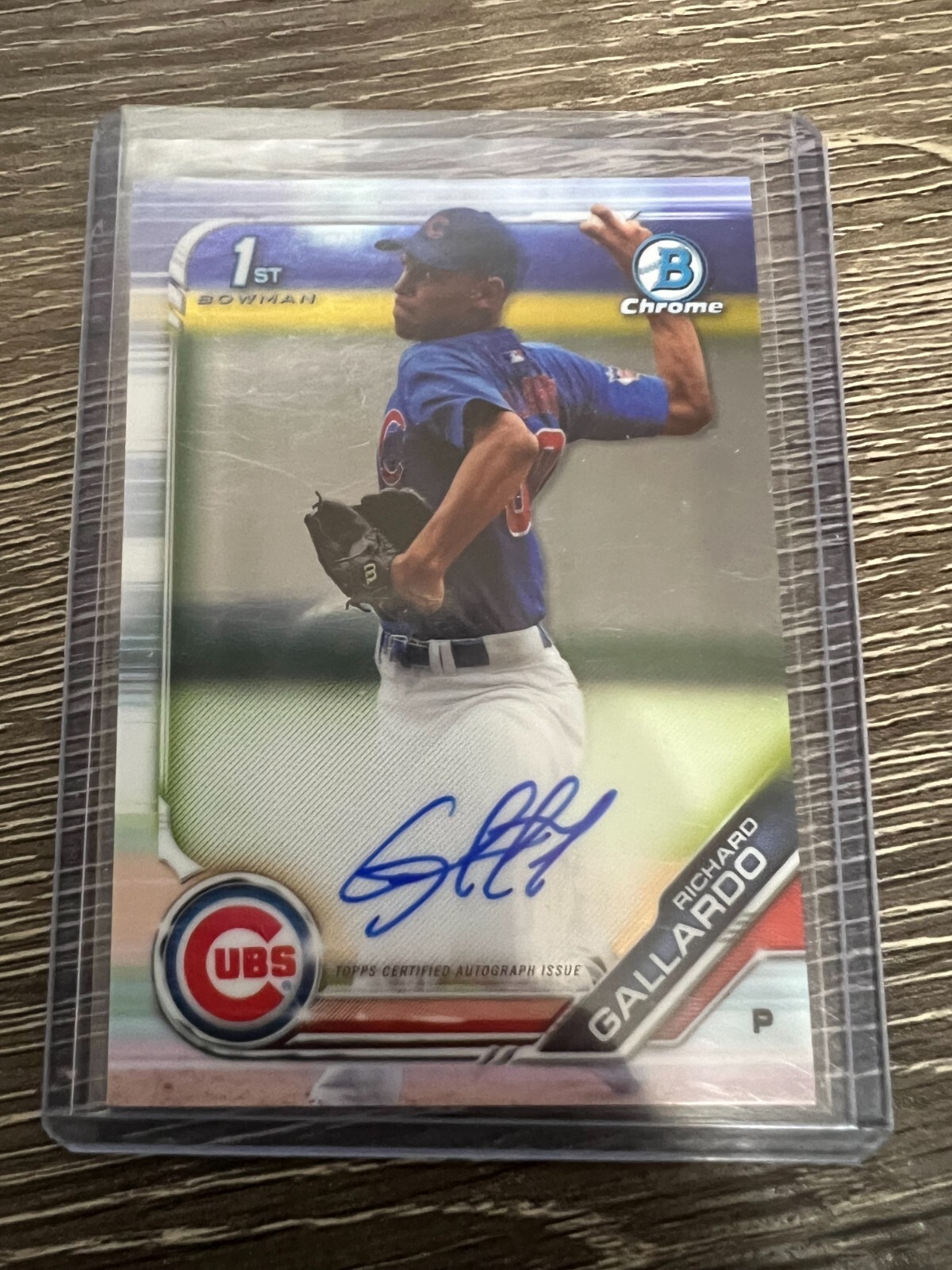 2019 1st Bowman Chrome REFRACTOR Richard Gallardo Prospect Autograph | eBay