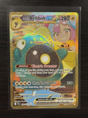 Iono’s Bellibolt ex 188/159 Gold Hyper Rare English Journey Together ...