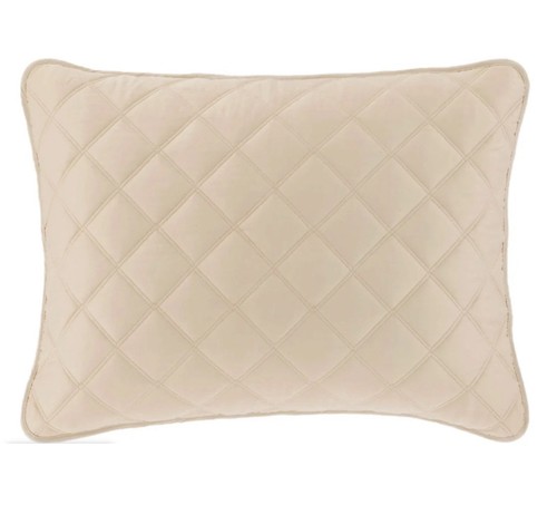 Pine Cone Hill Annie Selke Quilted Silken Solid PILLOW SHAM 400TC SAND ...