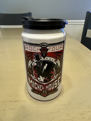 Disney Parks Mickey Mouse Rock N Roller Coaster Rock Tour 12oz Can Cup ...