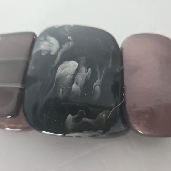 Vintage Chunky Monies Lucite Multi Shapes Stretch Bracelet | eBay