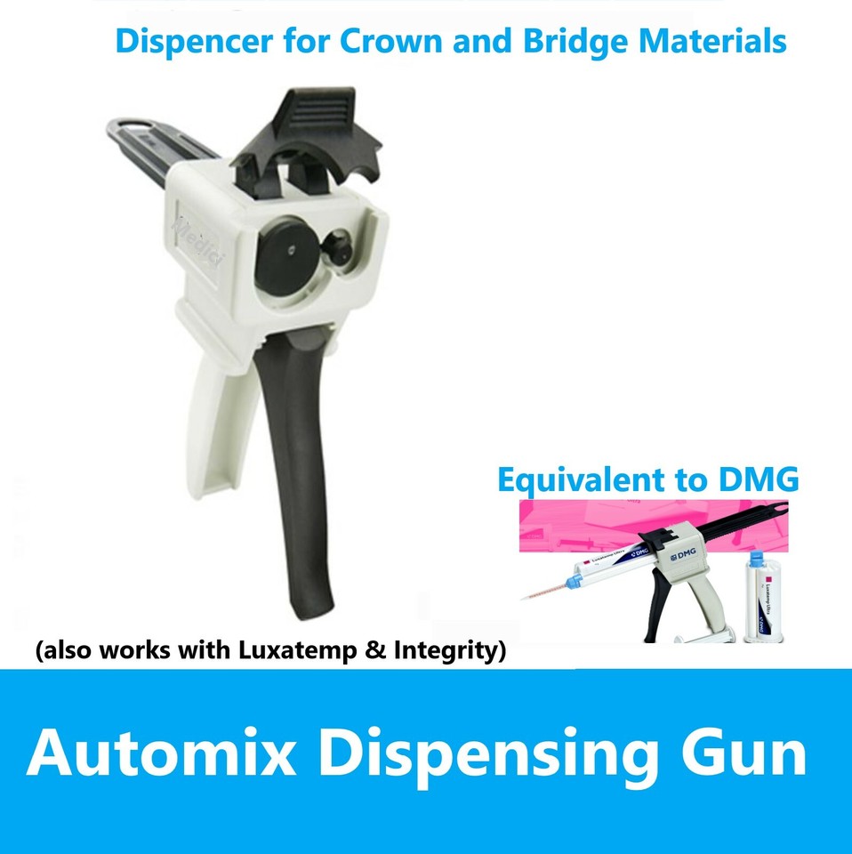 Dental Temporary Crown and Bridge Material 50ml 10:1 Cartridge, Shade ...