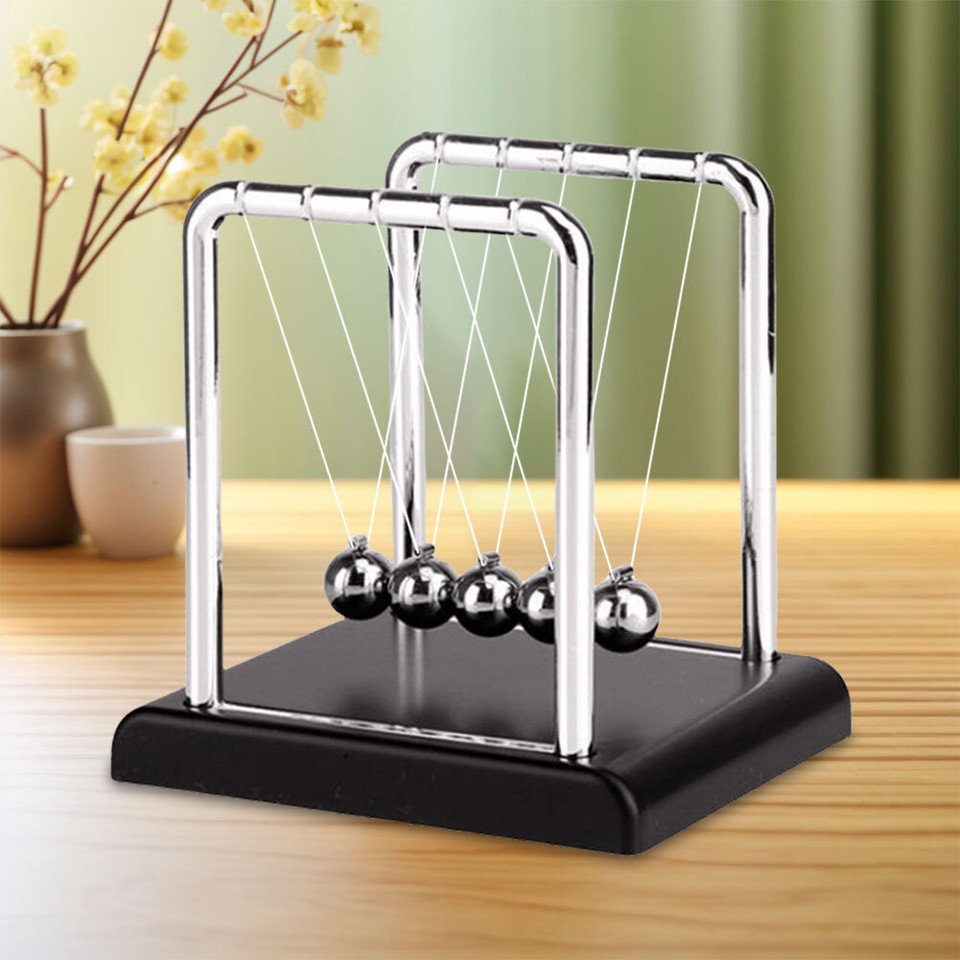 Newton Cradle Balance Steel Balls Physics Science Pendulum Desk Toy ...