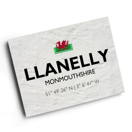 A4 PRINT - Llanelly, Monmouthshire, Wales - Lat/Long SO2314 | eBay