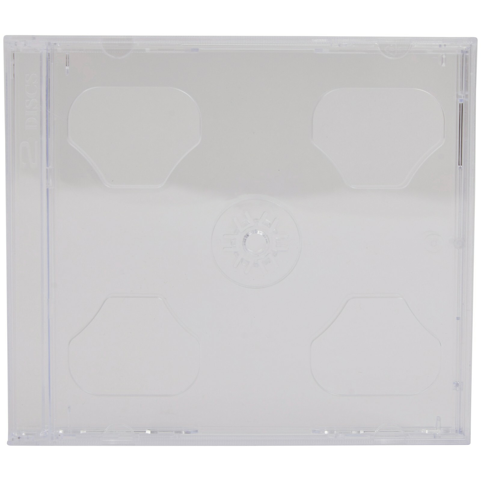 10 × Double CD Jewel Case Transparent Tray Hold CDs on Both Side - 10.4 ...