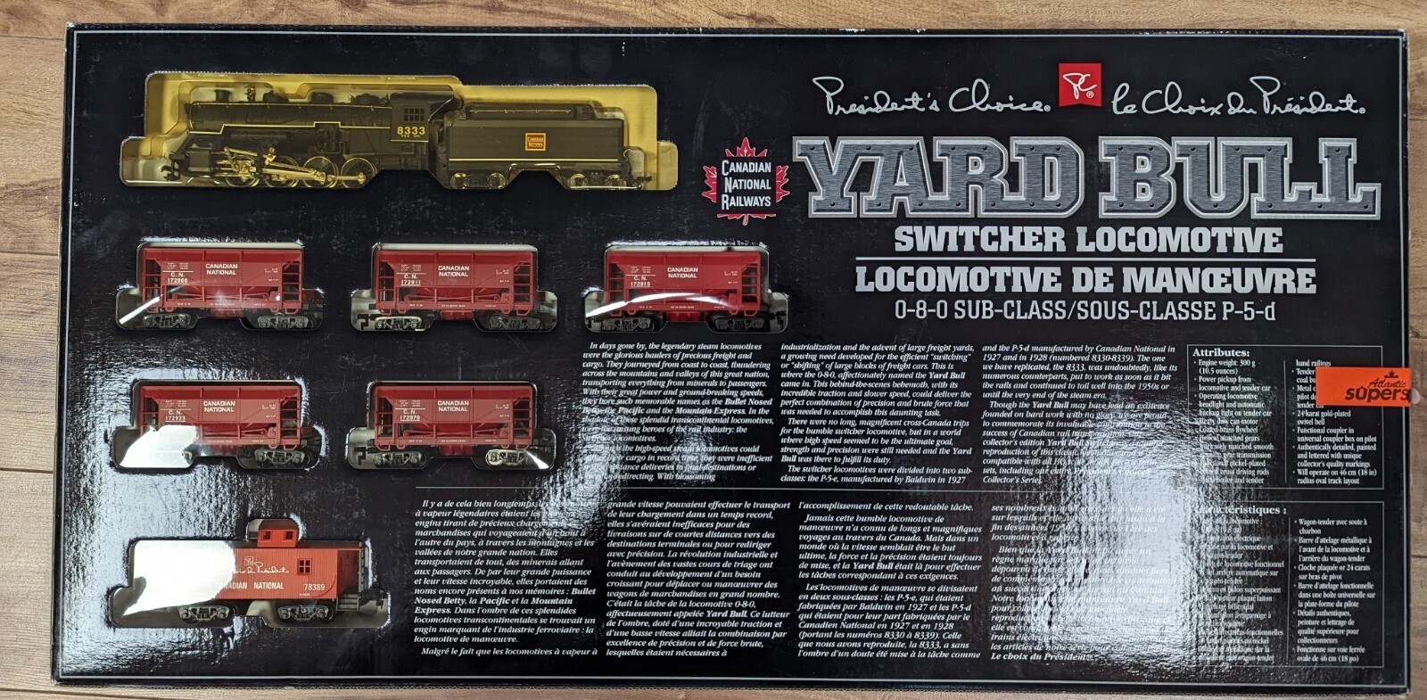 President's Choice Yard Bull HO Scale Train Set CN Canadian National ...