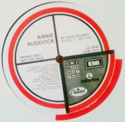 Annie Ruddock - My Heart Belongs To You (12", Promo) | eBay UK