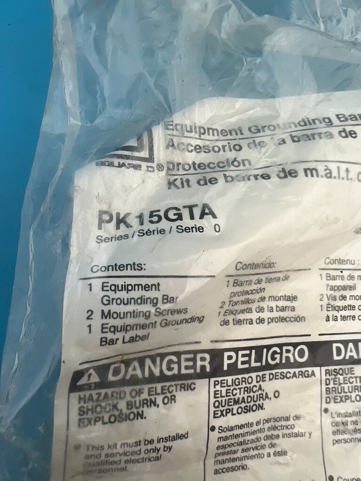 SQUARE D PK15GTA Ground Bar Kit 225A 15 Terminals | eBay