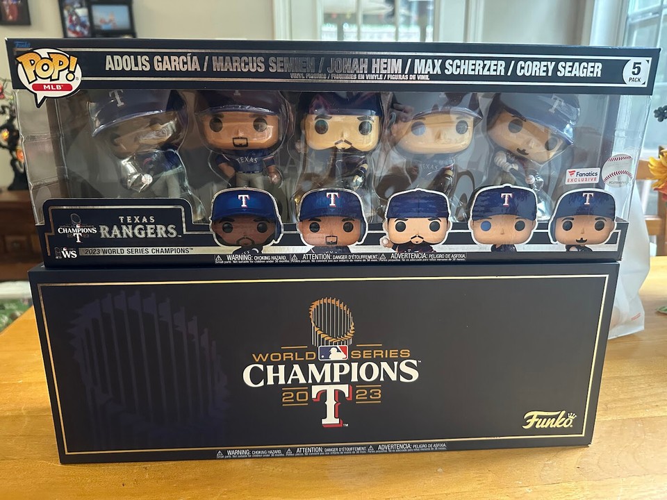 Texas Rangers Funko MLB 2023 World Series Champions Fanatics Exclusive ...