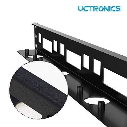 UCTRONICS U6123 1U Rack for Raspberry Pi, 19" Rackmount Supports 1-4 ...