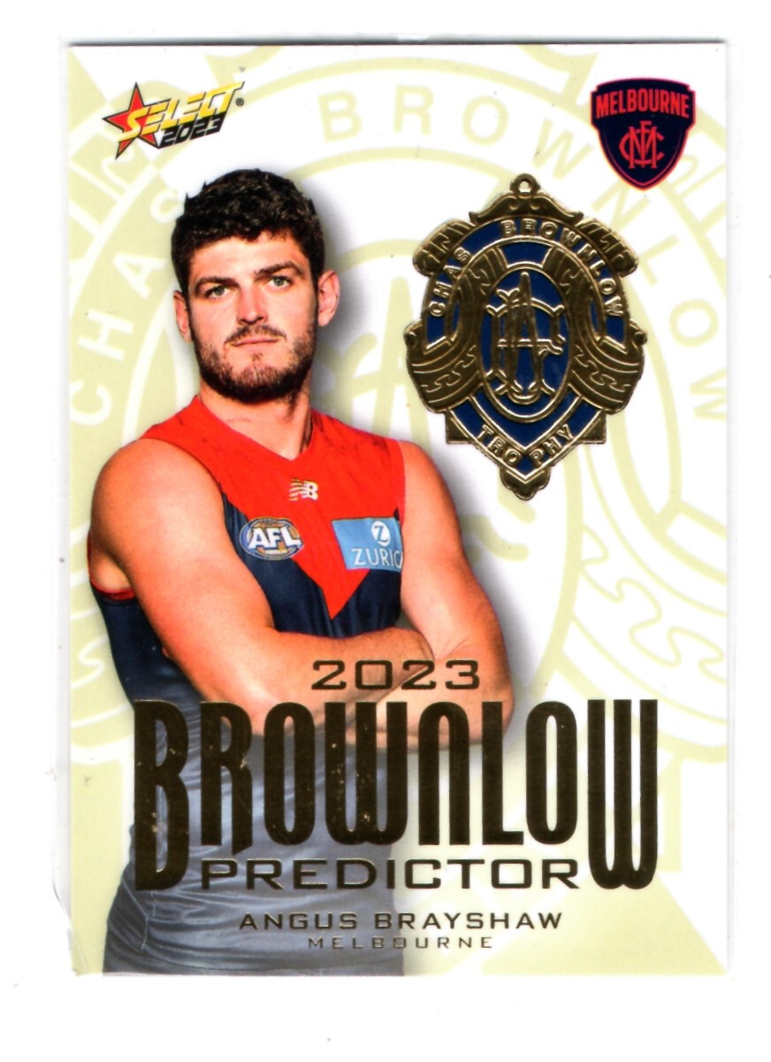 2023 AFL SELECT FOOTY STARS BROWNLOW PREDICTOR MELBOURNE ANGUS BRAYSHAW ...