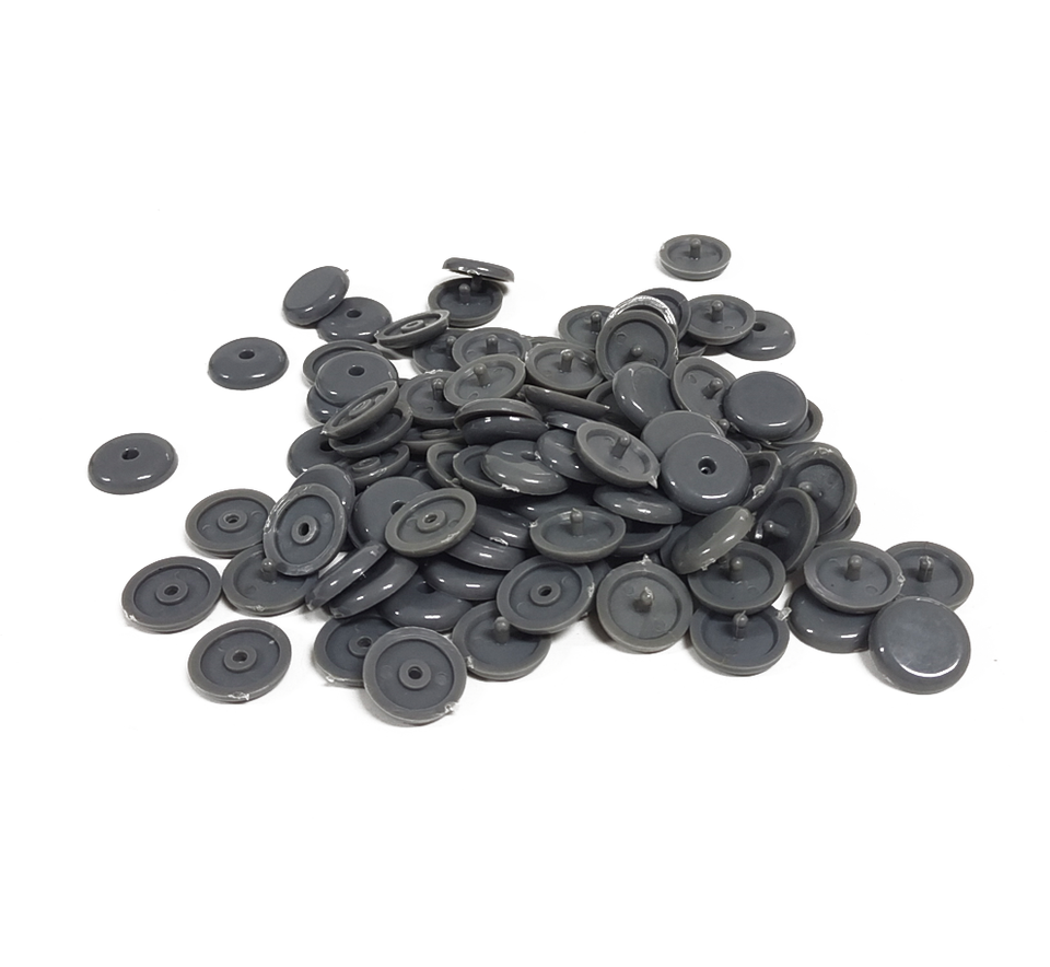 Gray Snap-On Seat Belt Buckle Button Stopper Kit Universal Fit Seatbelt ...