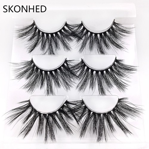 Wispy Cross 3D Soft Mink Hair False Eyelashes Eyelashes Extension 25mm ...