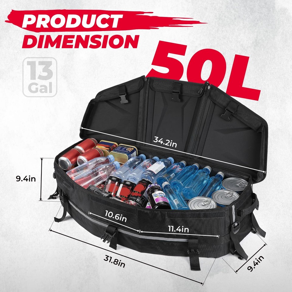 50L UTV Cargo Storage Box Cooler Box for Can Am Maverick X3 Outlander ...
