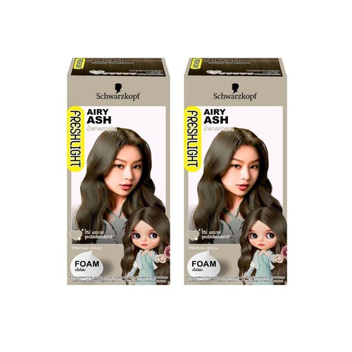 2x SCHWARZKOPF FreshLight Hair Dye Airy Ash Color Blythe Foam ...