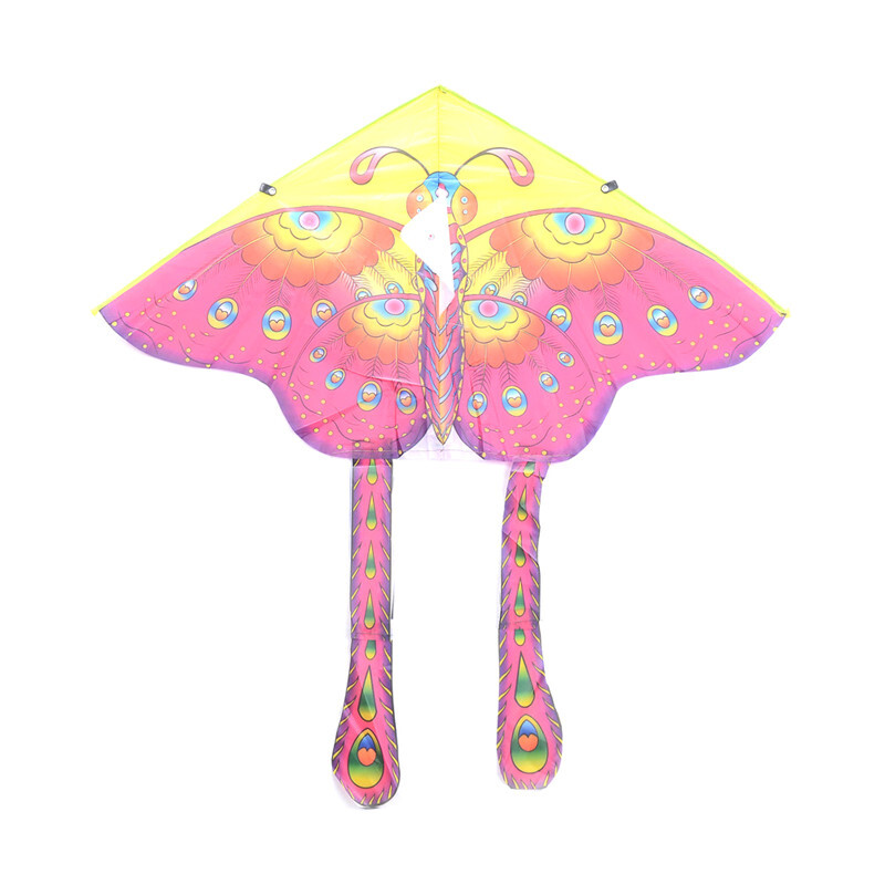 90*50cm Nylon Butterfly Kite Outdoor Foldable Children's Kite with 50M ...