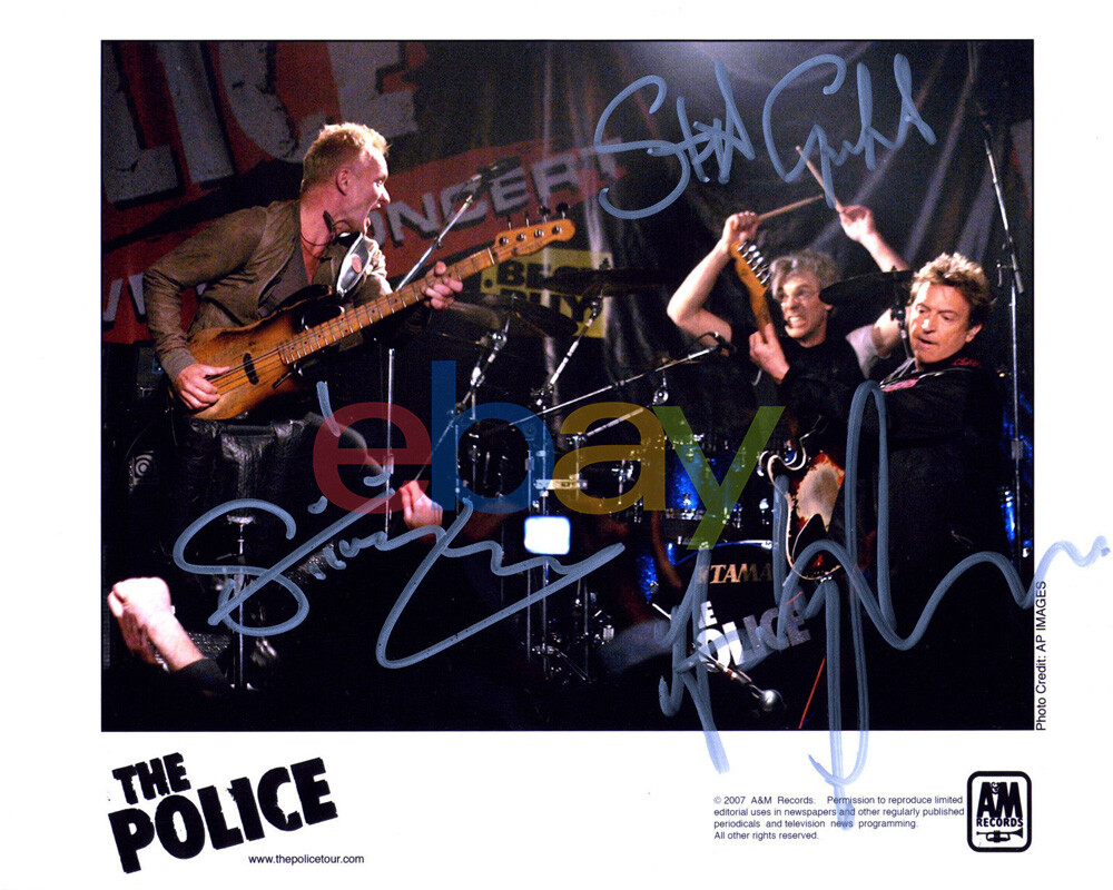 The Police Band Autographed 8x10 Signed Photo reprint | eBay