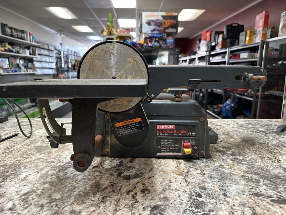 CRAFTSMAN BELT/DISC SANDER 137.215150 (FC1012470) | eBay