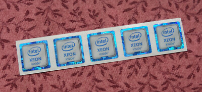 Lot of 50 Pcs Intel Xeon Inside Stickers 18 x 18mm 6th Gen Skylake ...