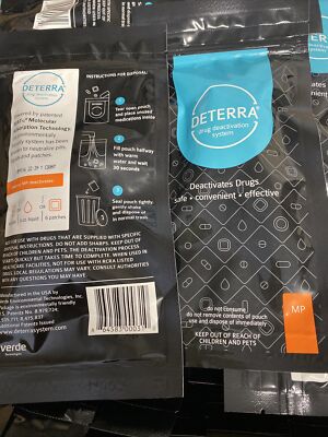 LOT of 5 DETERRA Drug Deactivation Safe At-Home Medication Disposal ...