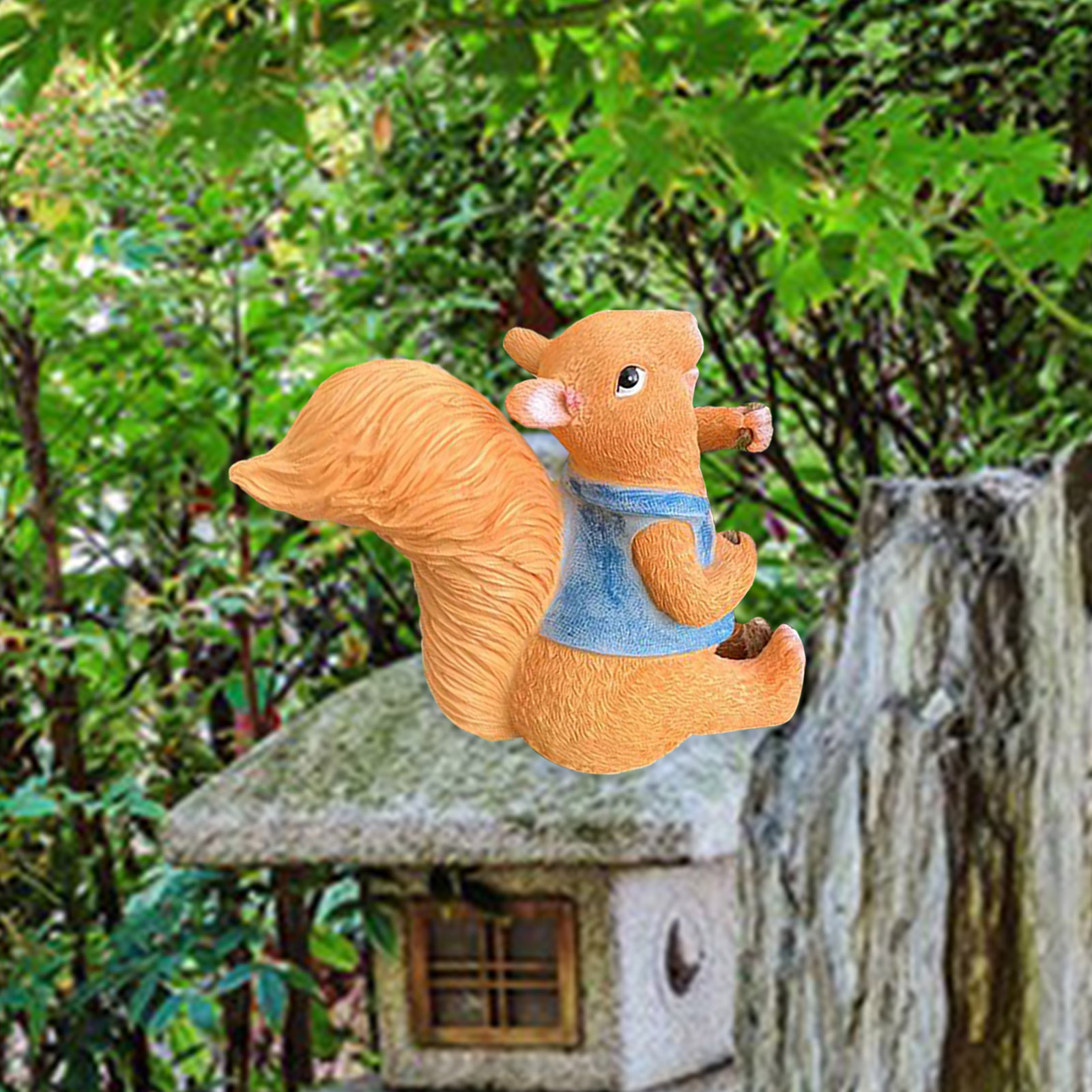 Squirrel Garden Decor Cute Tree Hanging Figure Realistic Climbing ...