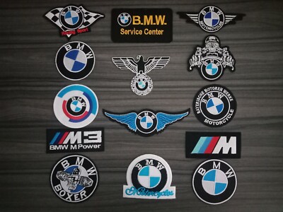 Logo BMW Motor Racing Car Motorcycles Bike embroidered patch Iron or ...