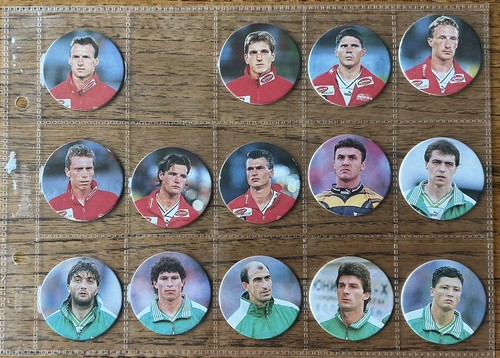Panini ~ Snickers Football Caps Euro 96,Almost complete set, 93 of 96 ...