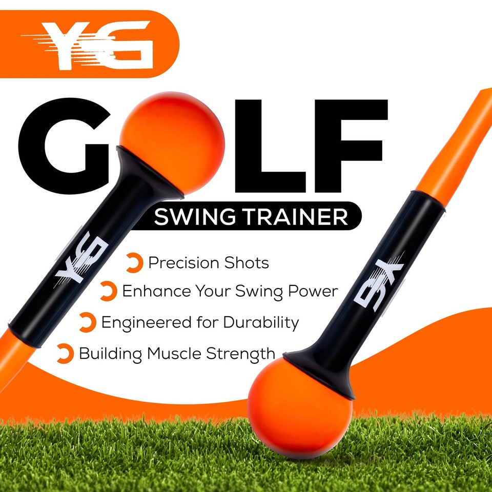 48" Golf Swing Trainer - Golf Swing Training Aid with Removable Golf ...