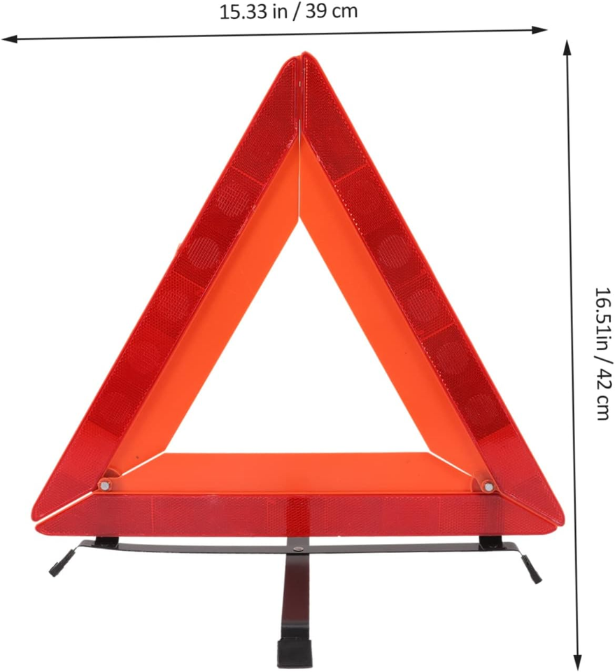 KICHOUSE Warning Triangle Reflective Roadside Triangles Reflector Car ...