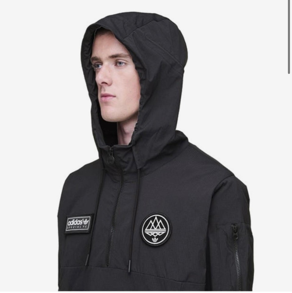 Adidas SPZL FC Todmorden Smock Jacket Black - Size Large (L) | Trusted ...