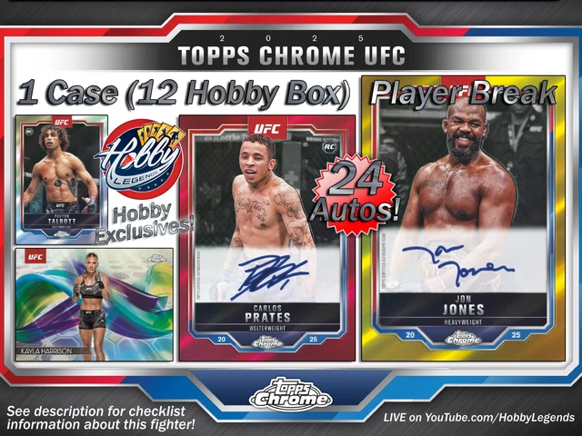 2025 Topps CHROME UFC 1 Case (12 Hobby Box) Player Break #7 - eBay Live