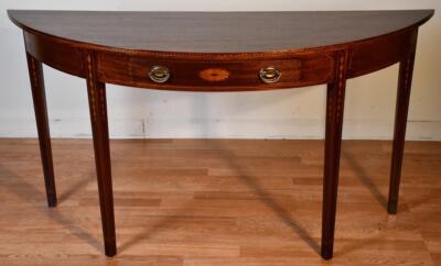 1910s Antique English Hepplewhite Mahogany inlaid console table | eBay