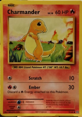 Pokémon Basic Charmander 91/108 Regular Common | eBay