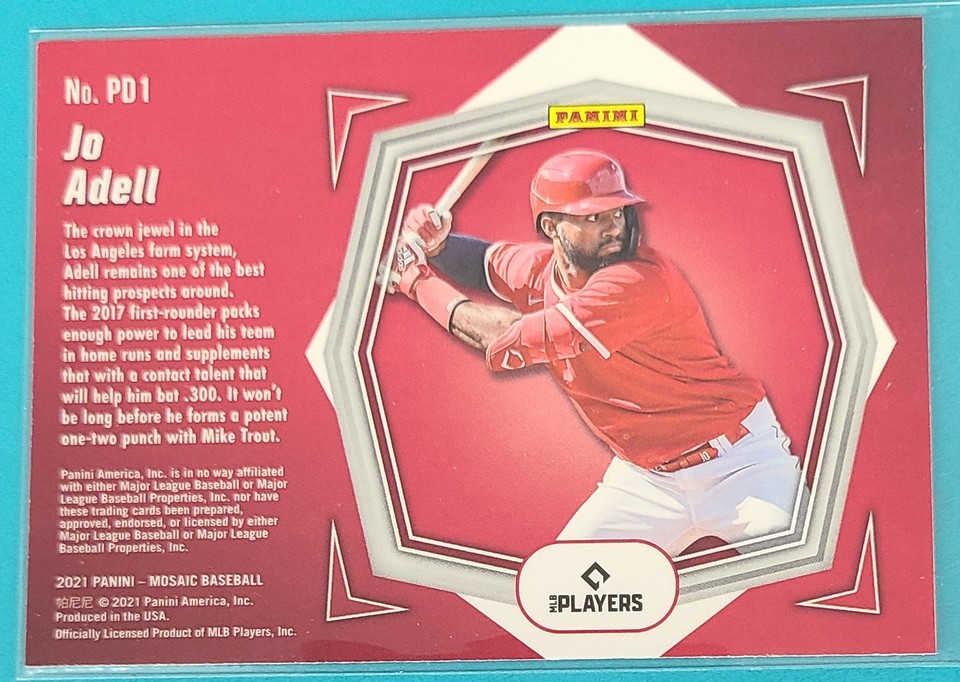 2021 Panini Mosaic Debuts #PD1 Jo Adell Los Angeles Angels BASEBALL ...