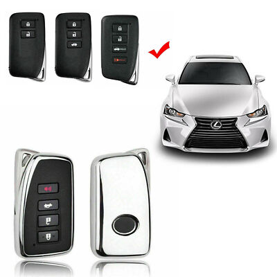 Silver Remote Smart Key 2 3 4 Button Cover Fob Case For Lexus IS RX ES ...