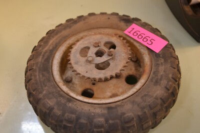 Honda 50 Z50-R Z50R Rear Wheel Rim Hub 1979 used with sprocket, needs ...
