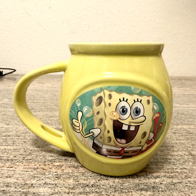 SpongeBob SquarePants Ceramic Mug Coffee Cup 12 oz Viacom 2014 ...