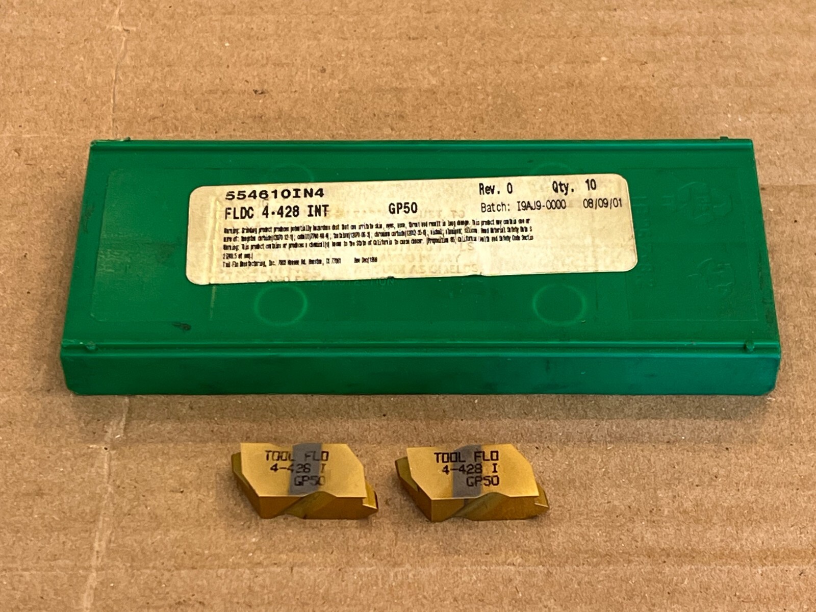 TOOL-FLO Carbide Inserts - FLDC 4-428 INT GP50 - Qty. 2 - NEW!!! | eBay