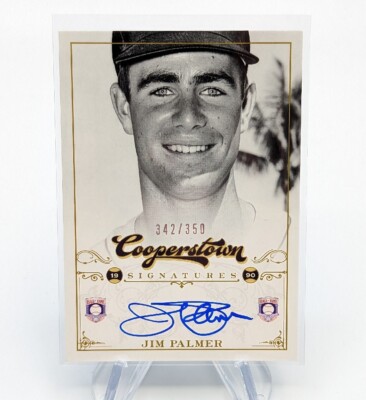 Jim Palmer 2012 Panini Cooperstown Signatures Baseball HOF-JP Auto SP # ...