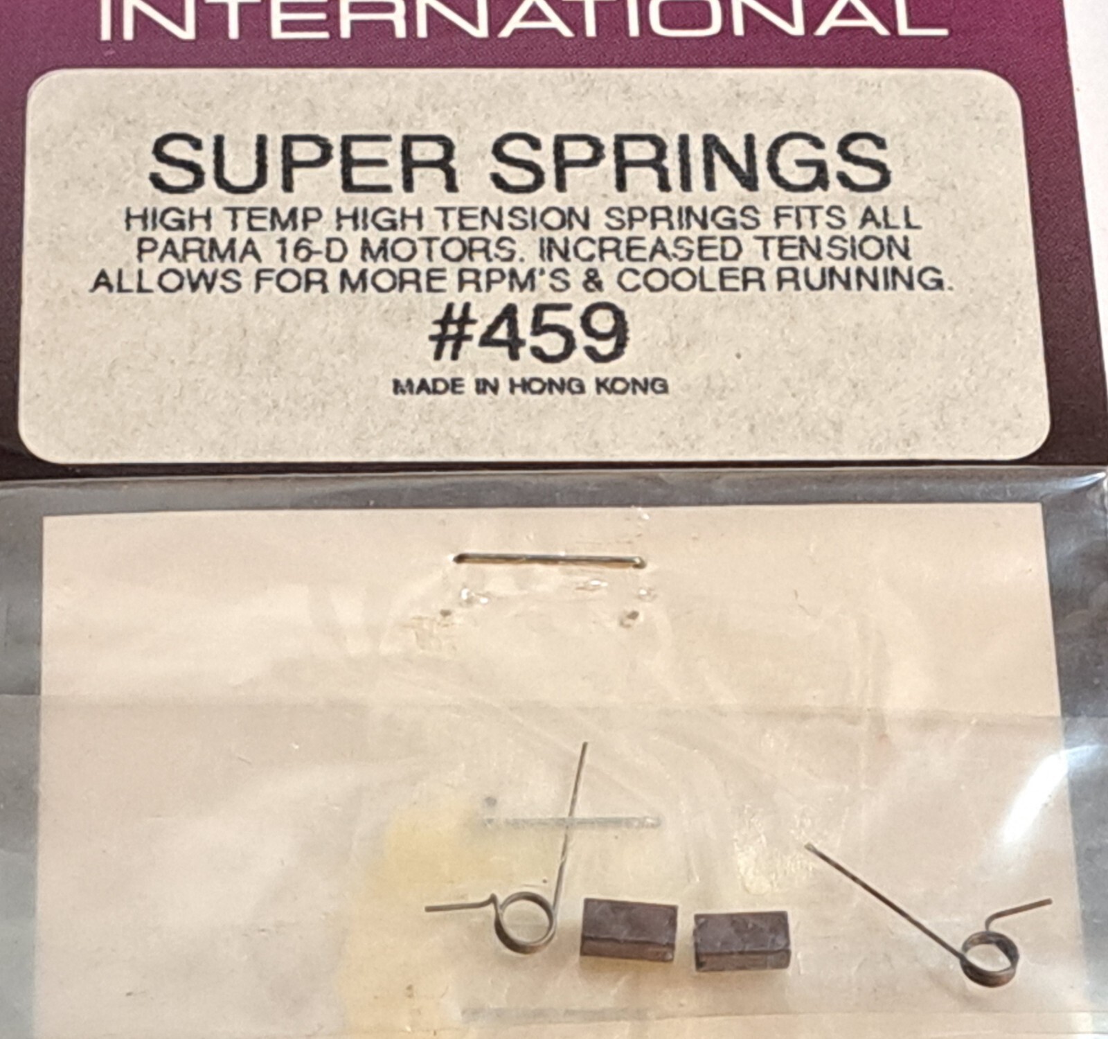 Vintage Parma International #459 Super Springs Motor Brushes & Springs ...